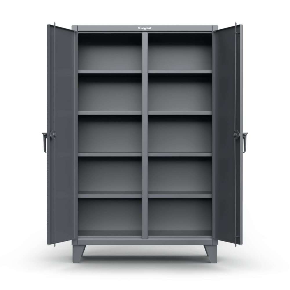 Extreme Duty 12 GA Double Shift Storage Cabinets | Strong Hold